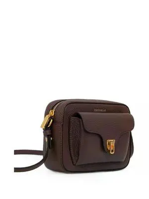 COCCINELLE Pebbled Leather Crossbody Bag With Plectrum Clasp