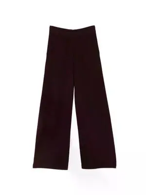 Eric Bompard Cashmere Palazzo Pants - Red