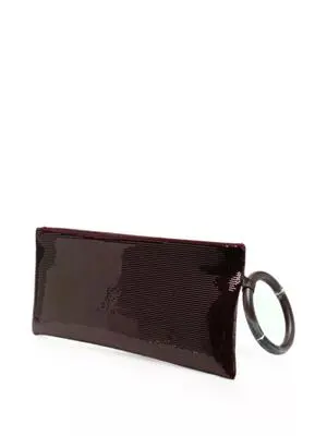 TOM FORD Sequin-embellished Leather-trim Clutch Bag