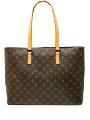 LOUIS VUITTON 2000 Monogram Luco Tote Bag - Brown