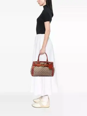 Gucci 2016-2026 Gg Canvas Running Tote Bag