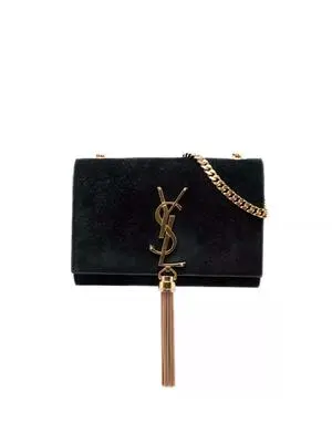 Saint Laurent Suede Monogram Kate Tassel Crossbody Bag