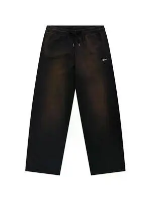 ARTE ANTWERP Logo-embroidered Track Pants - Black