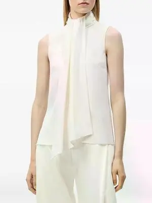 Adam Lippes Swayze Scarf-neck Top