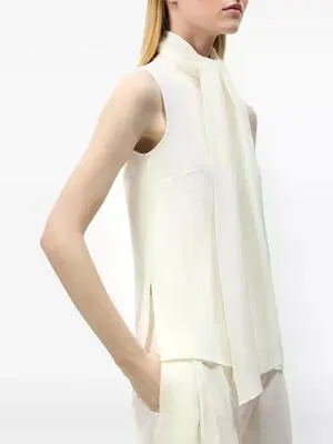 Adam Lippes Swayze Scarf-neck Top