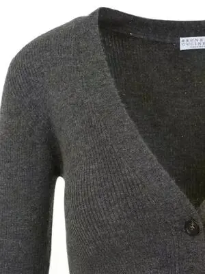 Brunello Cucinelli Ribbed V-neck Cardigan