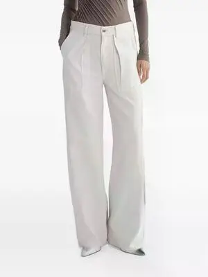 Citizens Of Humanity Pleated Detail Palazzo Pants - Neutrals