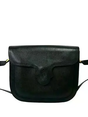 Saint Laurent 20th Century Leather Crossbody Bag - Black