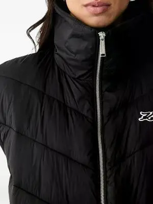Karl Lagerfeld Quilted Logo-patch Gilet