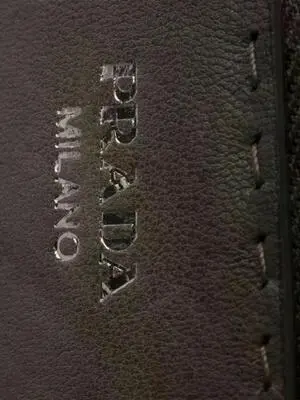Prada Antiqued Leather Pouch