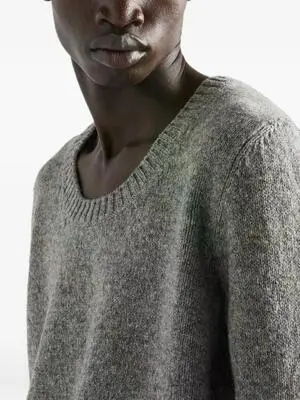 Prada Shetland Wool Scoop-neck Sweater