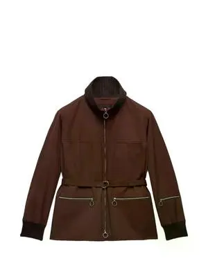 Prada Technical Fabric Jacket - Brown