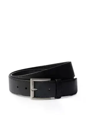 Prada Antiqued Leather Belt - Black