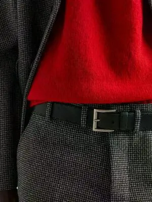 Prada Antiqued Leather Belt