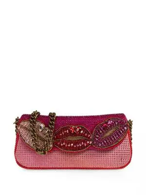 Kurt Geiger Pickle Kiss Crystal-embellished Mini Bag - Pink