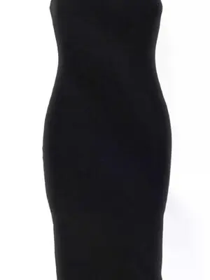 KAOS Lace-up Knitted Midi Dress