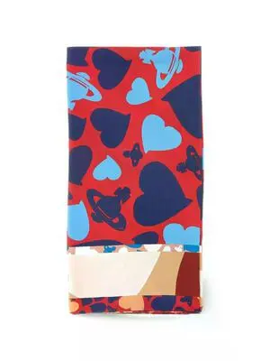 VIVIENNE WESTWOOD Hearts And Orbs Scarf - Red