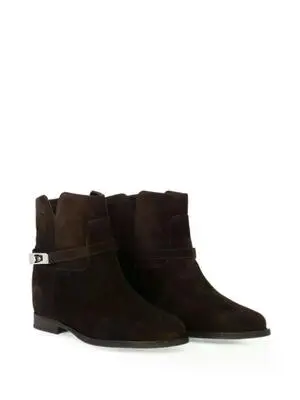 VIA ROMA 15 Buckle-fastening Ankle Boots - Brown