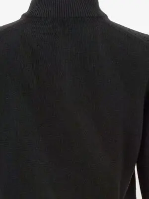 KANGRA Buttoned-collar Ribbed-knit Sweater