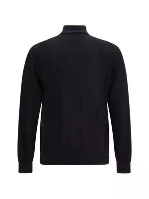 Giorgio Armani High-neck Jersey-knit Sweater - Black