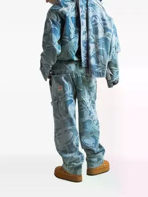 AAPE BY *A BATHING APE Camouflage Print Jeans