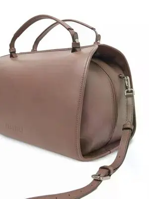 Peserico Logo-debossed Calf Leather Tote Bag