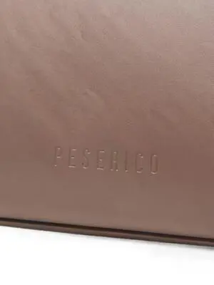 Peserico Logo-debossed Calf Leather Tote Bag