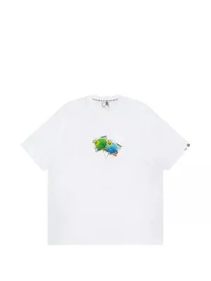 AAPE BY *A BATHING APE Graphic-print Cotton T-shirt - White