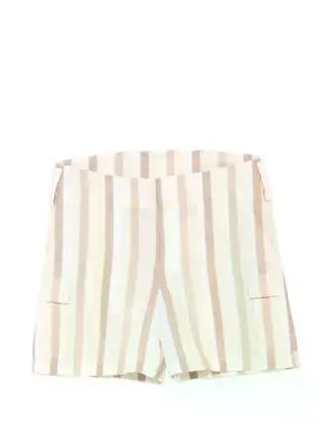 YOUNG N SANG Striped Cargo Shorts