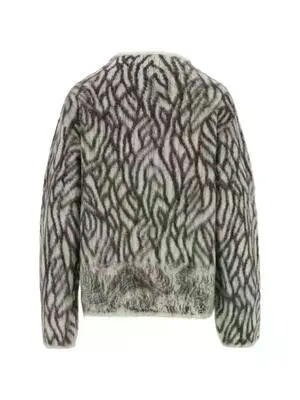 FORTE_FORTE Abstract Pattern Jacquard-knit Sweater - Neutrals