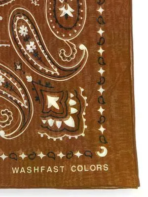 Alanui Paisley-print Square Scarf - Brown