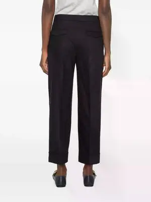 Peserico Pressed-crease Turned-up Trousers