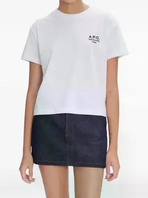 A.p.c. Embroidered Logo Cotton T-shirt
