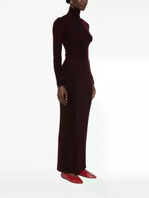 Eric Bompard Ribbed Cashmere Maxi Skirt
