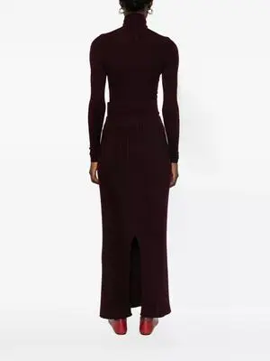 Eric Bompard Ribbed Cashmere Maxi Skirt