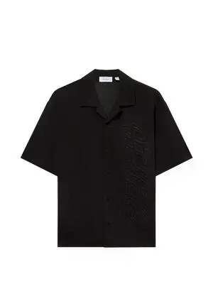 Off-White Handstyle Logo Organza Bowling Shirt