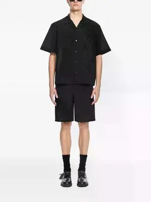 Off-White Handstyle Logo Organza Bowling Shirt