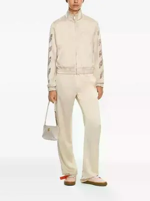 Off-White Diagonals Lace Satin Track Pants