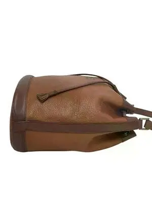 Burberry 20th Century Leather Bucket Bag