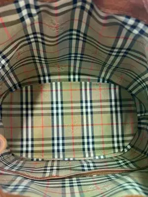 Burberry 20th Century Leather Bucket Bag