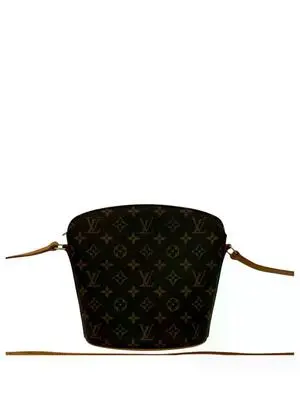 LOUIS VUITTON 2000 Monogram Drouot Crossbody Bag - Brown