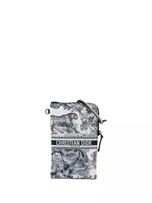 Dior Technical Fabric Toile De Jouy Diortravel Pouch Crossbody Bag
