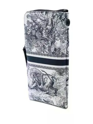 Dior Technical Fabric Toile De Jouy Diortravel Pouch Crossbody Bag