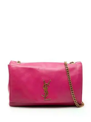 Saint Laurent 2022 Medium Smooth Calfskin And Suede Reversible Kate Crossbody Bag - Pink