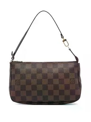 LOUIS VUITTON 2012 Damier Ebene Pochette Accessoires Shoulder Bag - Brown