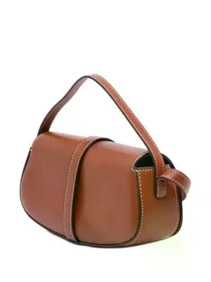 Celine Smooth Calfskin Tabou Clutch On Strap Satchel