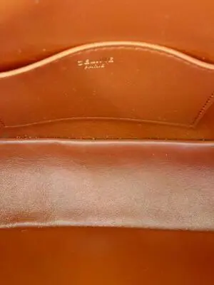 Celine Smooth Calfskin Tabou Clutch On Strap Satchel