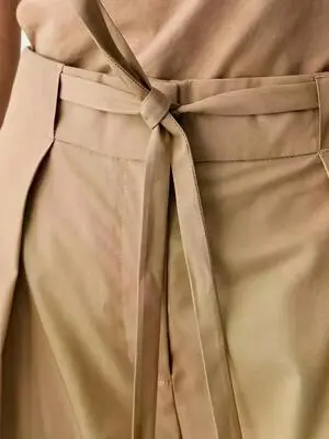 Karl Lagerfeld Belted Pleated Wide-leg Trousers