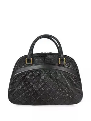 LOUIS VUITTON 2005 Mitzi Monogram Leather Tote Bag - Black