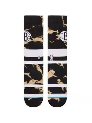 Stance Brooklyn Nets Tie-dye Socks - Black